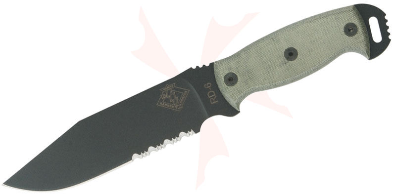Ontario Ranger Series RD6 Ready Detachment 6" Combo Blade, Black ...