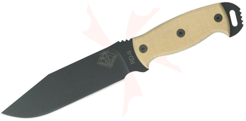 Ontario Ranger Series RD6 Ready Detachment 6" Plain Blade, Tan Micarta ...