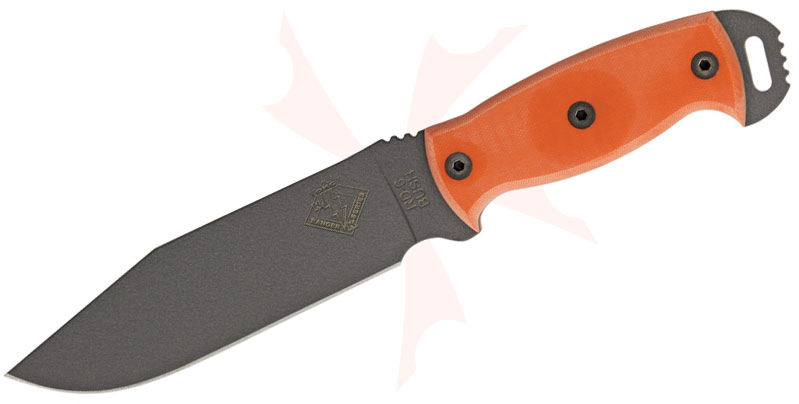 Ontario Ranger Bush Series RBS-6 Knife 6" Plain Blade, Orange G10 ...
