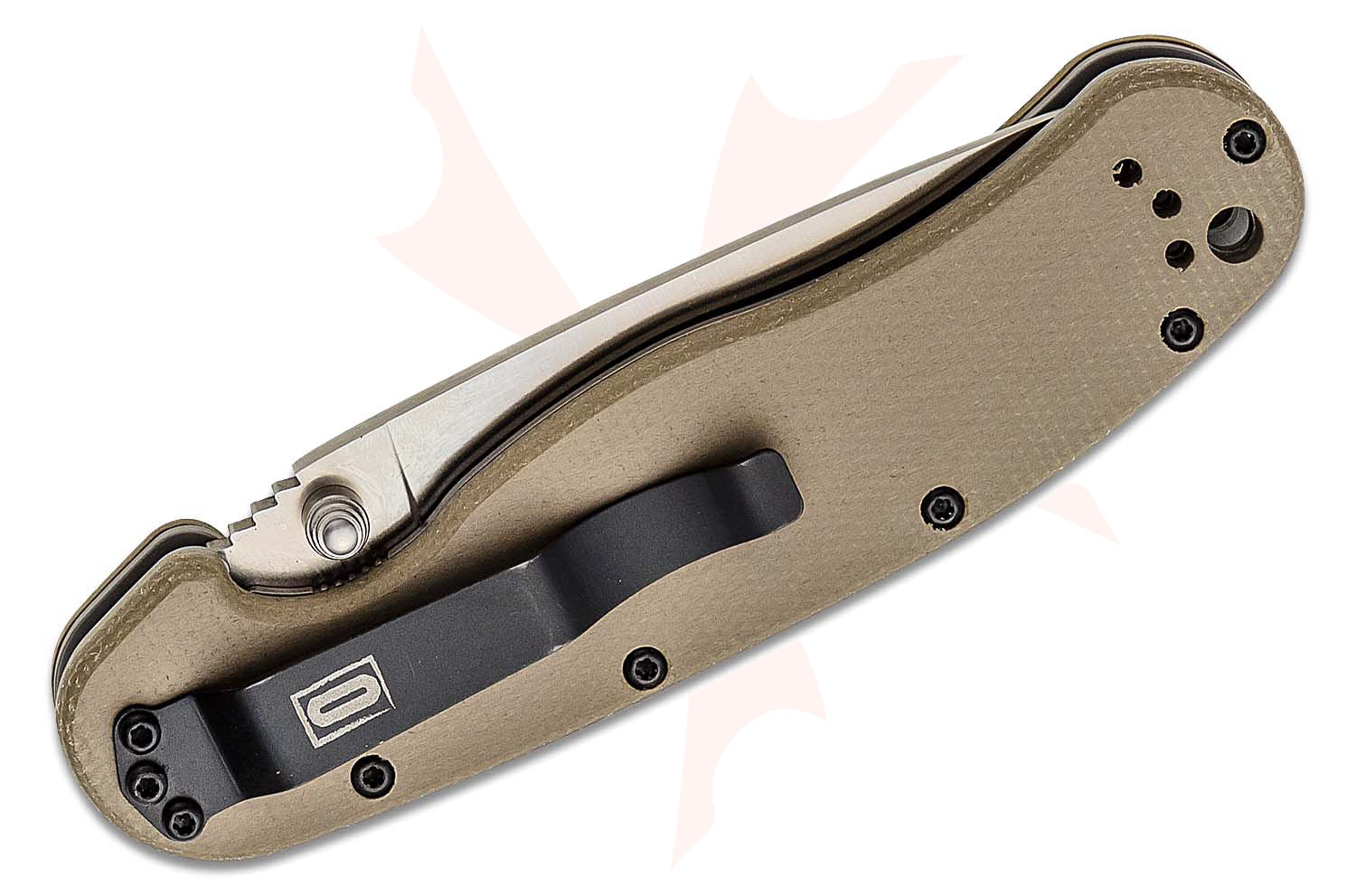 Ontario RAT Model 1 Folding Knife 3.6" D2 Satin Plain Blade, Natural ...