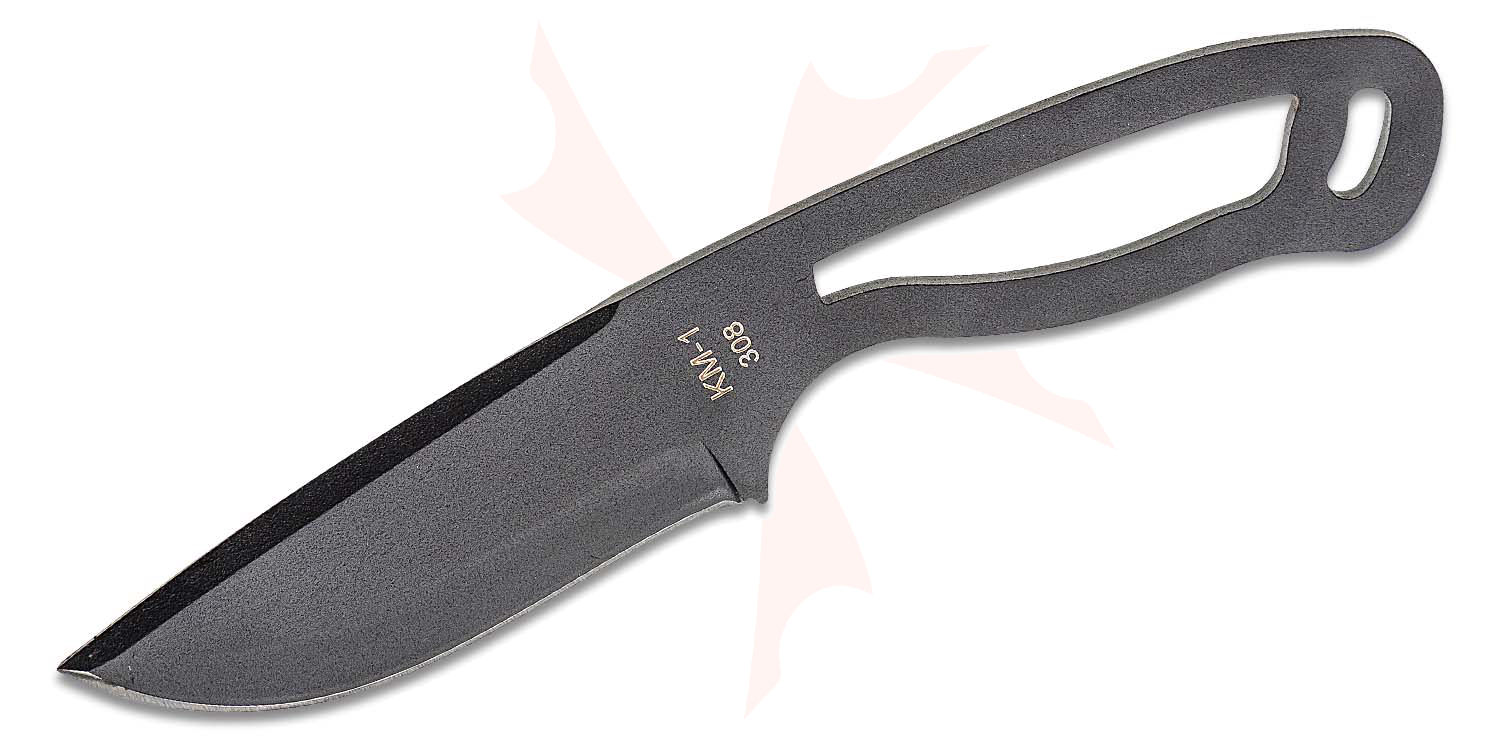 Ontario KM-1 Kangaroo Mouse Knife 3.25" 1095 Black Powder Coat Blade ...