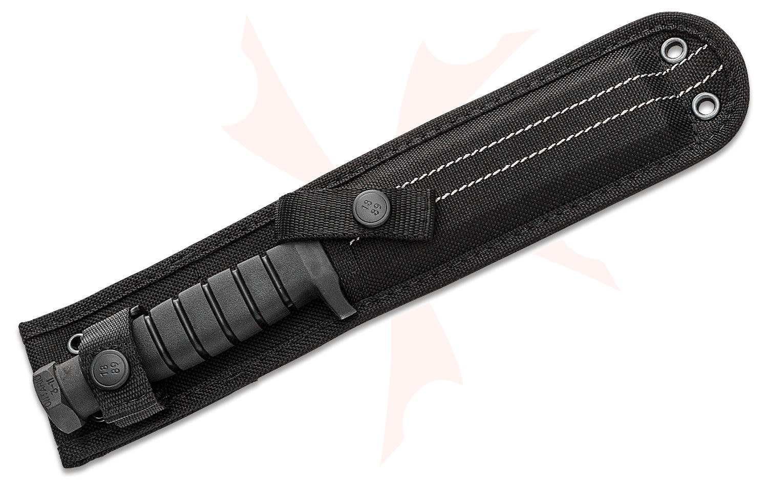 Ontario SP24 USN-1 Survival Knife 5" Sawback Combo Blade, Kraton Handle ...