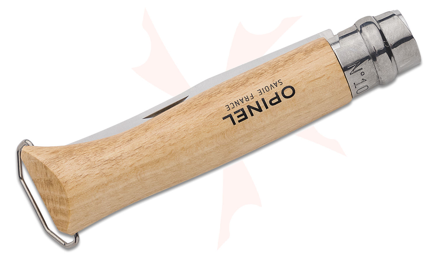 Opinel Nomad Cooking Kit, 5-Piece Travel Set, Olive Wood Handles - KnifeCenter - 002614