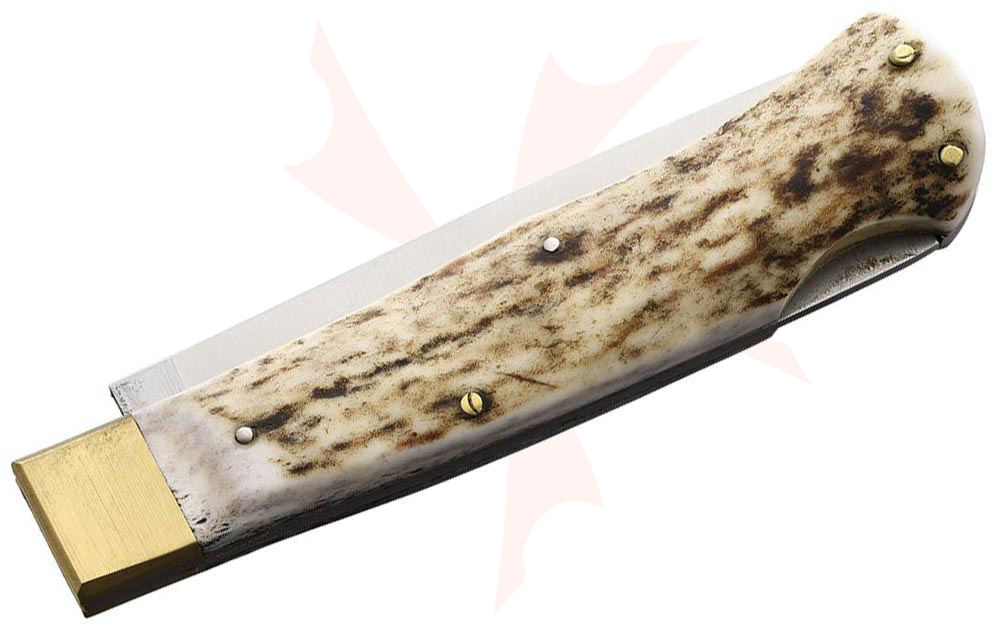 Otter Mercator #07 Folding Knife 3.75" Stainless Steel Satin Drop Point ...