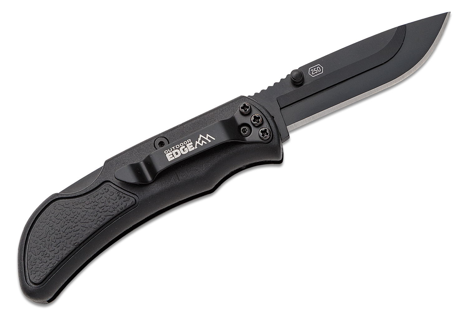 Outdoor Edge RazorEDC Lite Folding Hunter 2.5" Black Replaceable Blade ...