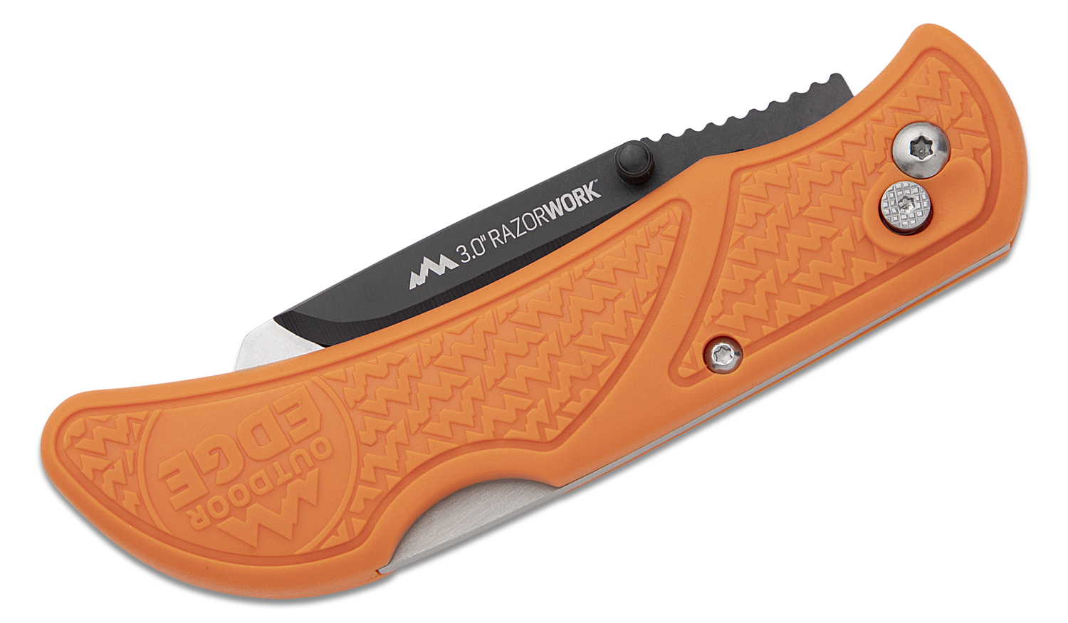 Outdoor Edge RazorWork Folding Utility Knife with 3 Replaceable Blades ...