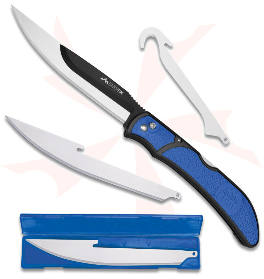 Outdoor Edge Razorfin Folding Fillet Knife 4pc Interchangeable Blades ...