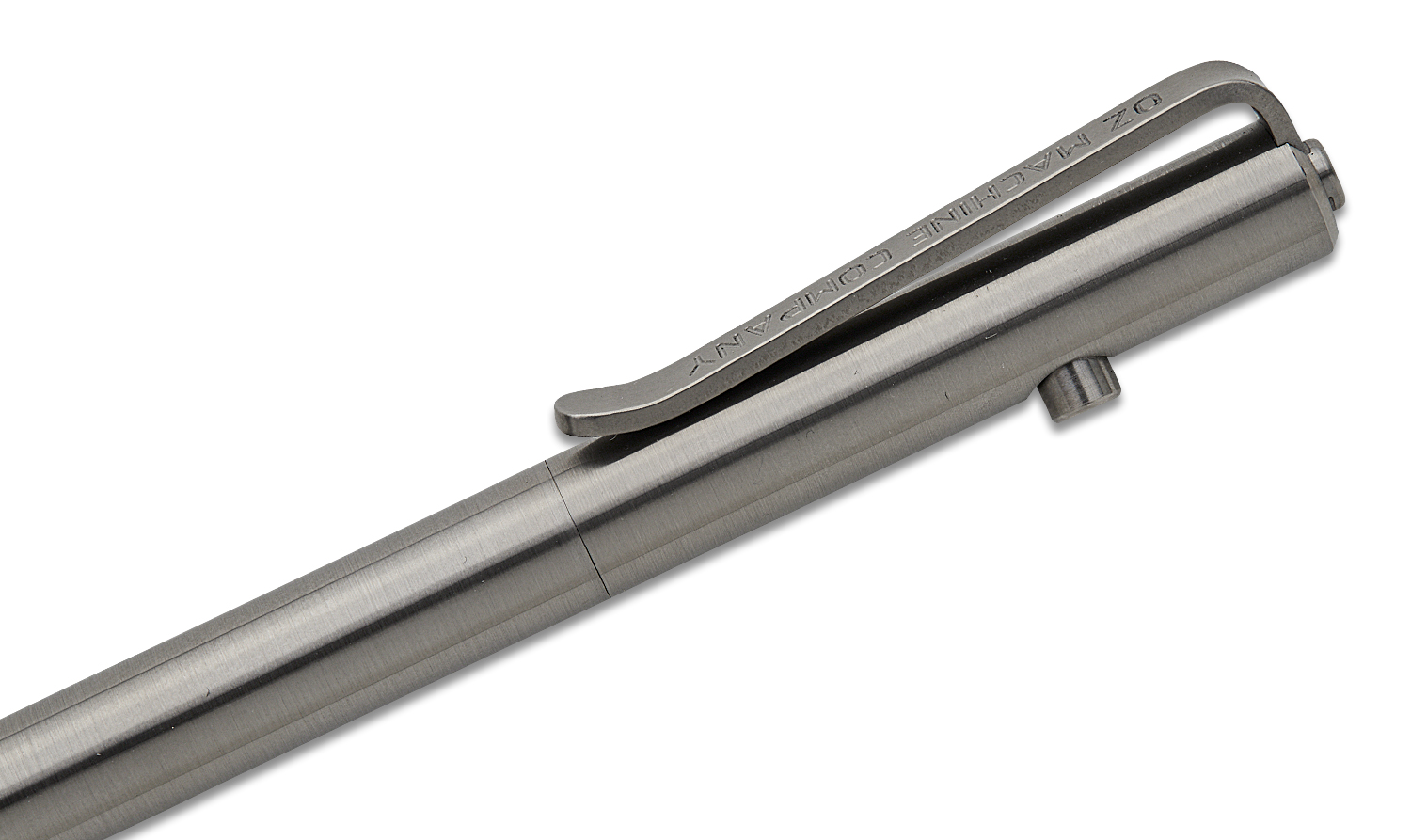 OZ Machine Company "Long John" Satin Titanium Pen, 5.275" Overall ...