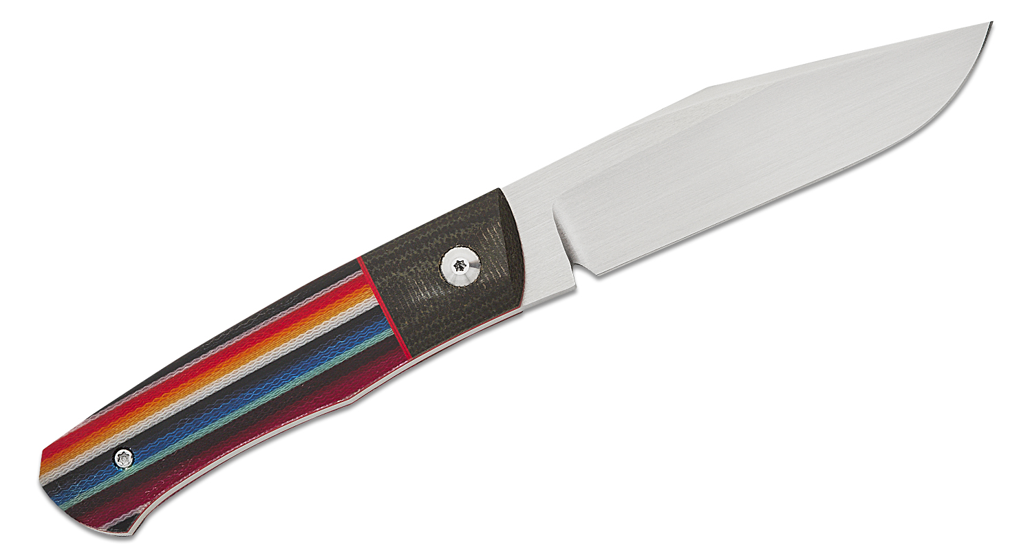 Enrique Pena Custom Pocket Fixed Blade Knife 3.75" CPM-154 Hand Rubbed ...