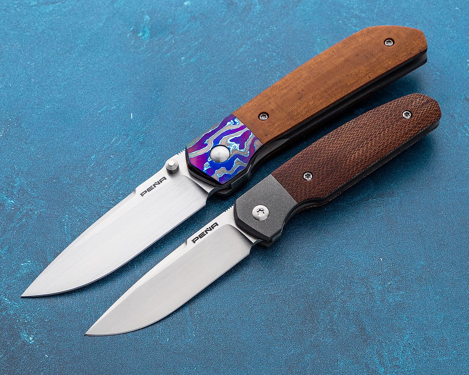 Enrique Pena Custom Caballero Front Flipper Knife 2.75" CPM-154 Hand ...