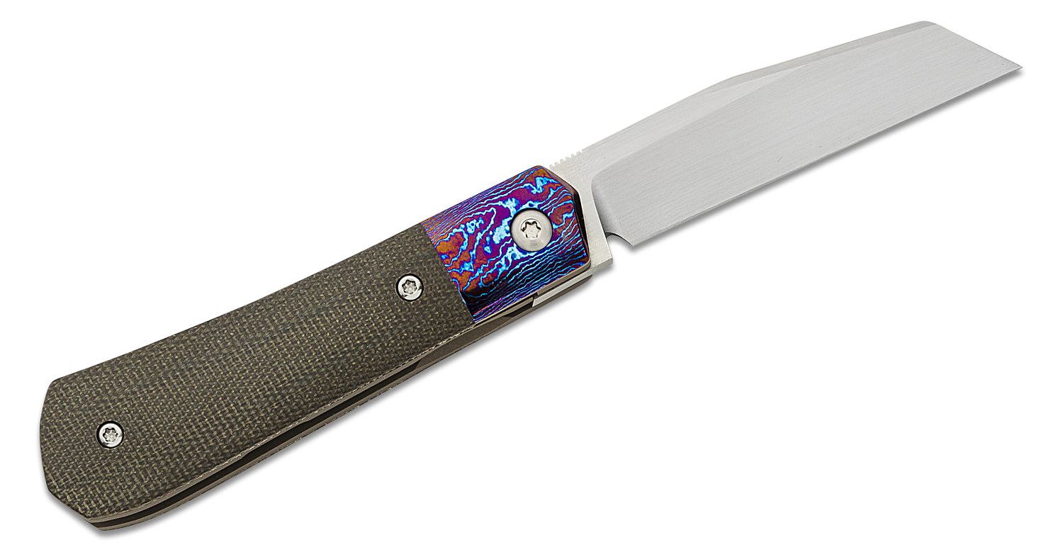 Enrique Pena Custom Raptor Front Flipper Knife 3" CPM-154 Hand Rubbed ...