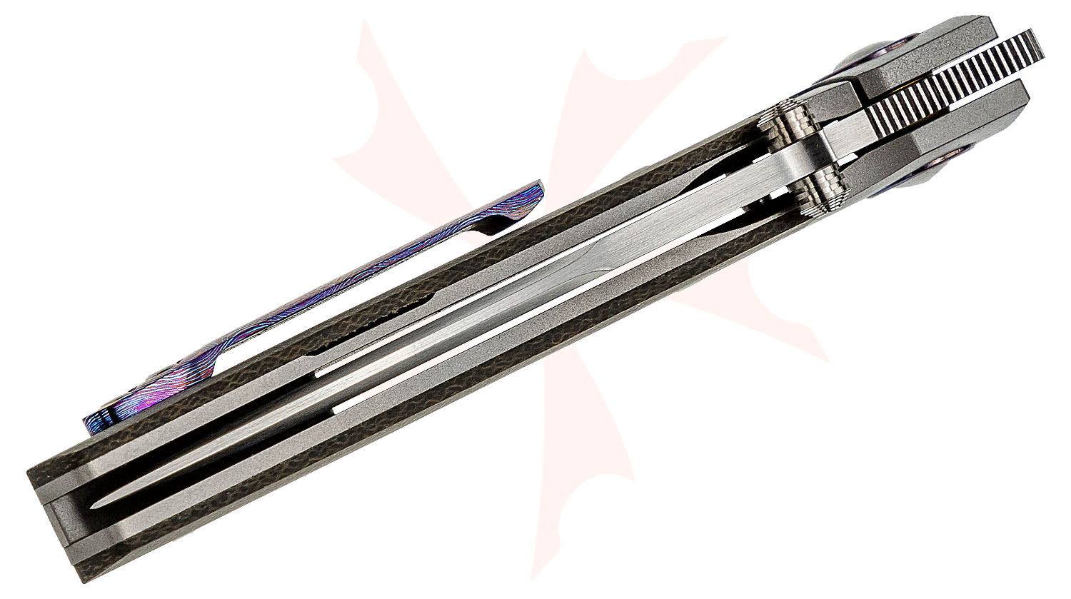 Enrique Pena Custom Mula Front Flipper Knife 2.875" CPM-154 Hand Rubbed ...