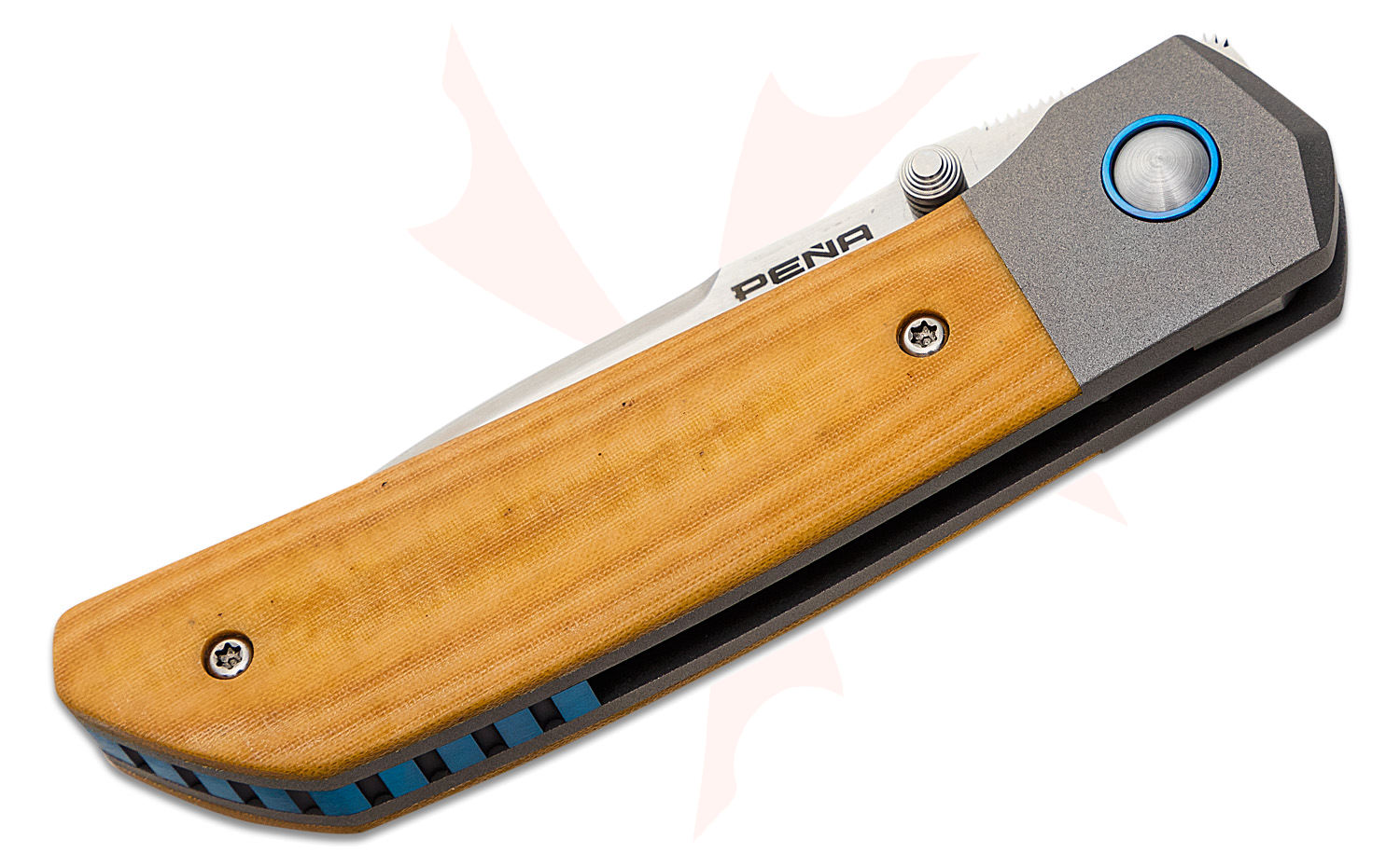 Enrique Pena Custom Mula Front Flipper Knife 3.2" CPM-154 Hand Rubbed ...