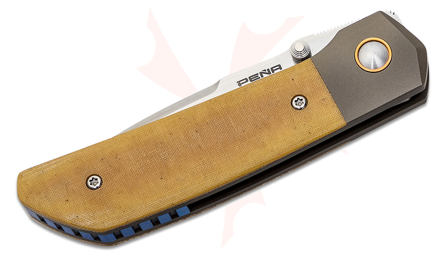 Enrique Pena Custom Mula Front Flipper Knife 3.2" CPM-154 Hand Rubbed ...