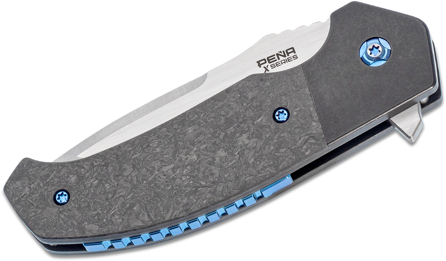 Enrique Pena X Series Diesel Flipper Knife 3.25" M390 Satin Drop Point ...