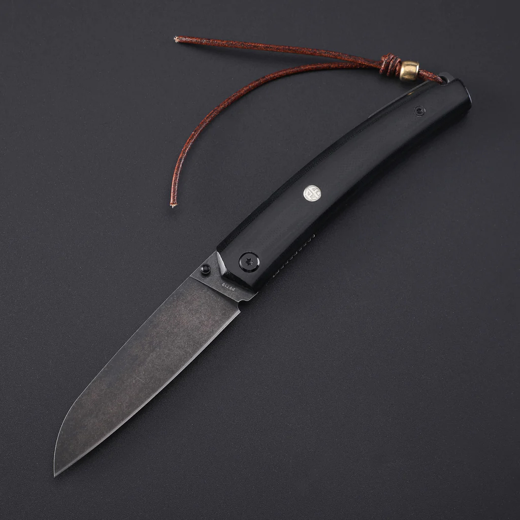 Petrified Fish PF719 Patte Linerlock Folding Knife 3.35" Sandvik 12C27 ...