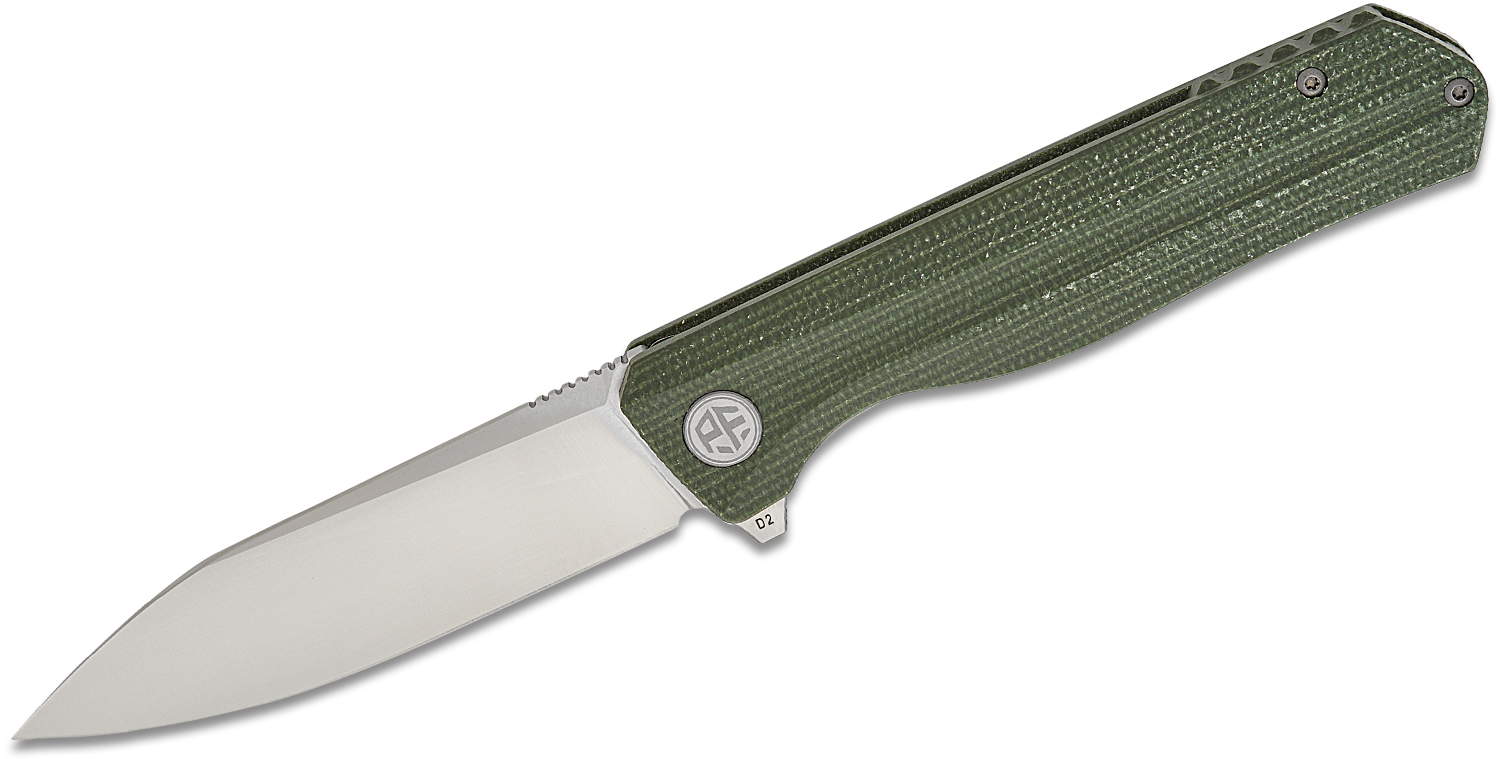 Petrified Fish PF818 Forward Liner Lock Flipper Knife 3.54" D2 Satin ...