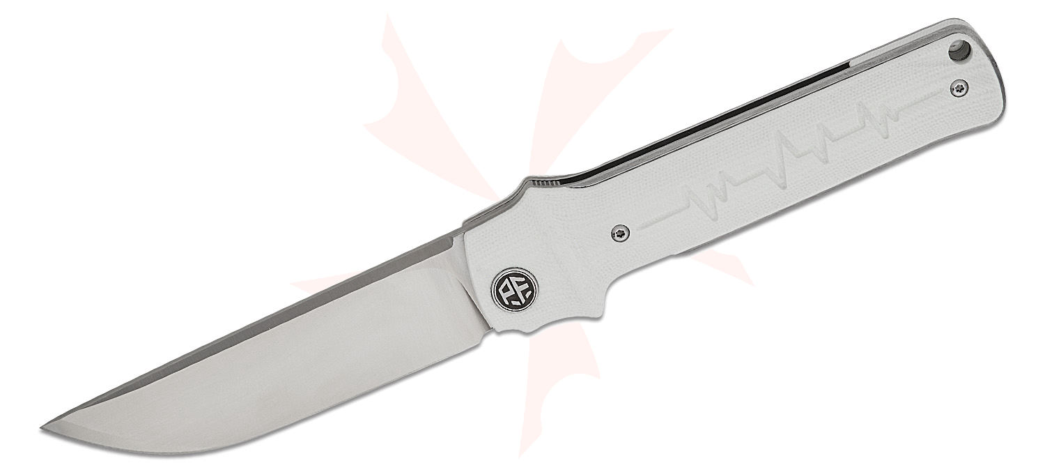 Petrified Fish PFB04 Tena Front Flipper Knife 3.82" D2 Satin Drop Point ...