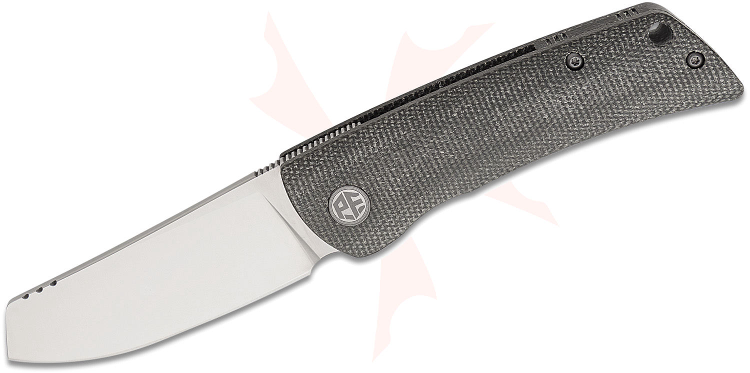 Petrified Fish PFE05 Flavorist Linerlock Front Flipper Knife 3.11" K110 (D2) Satin Cleaver-Style ...