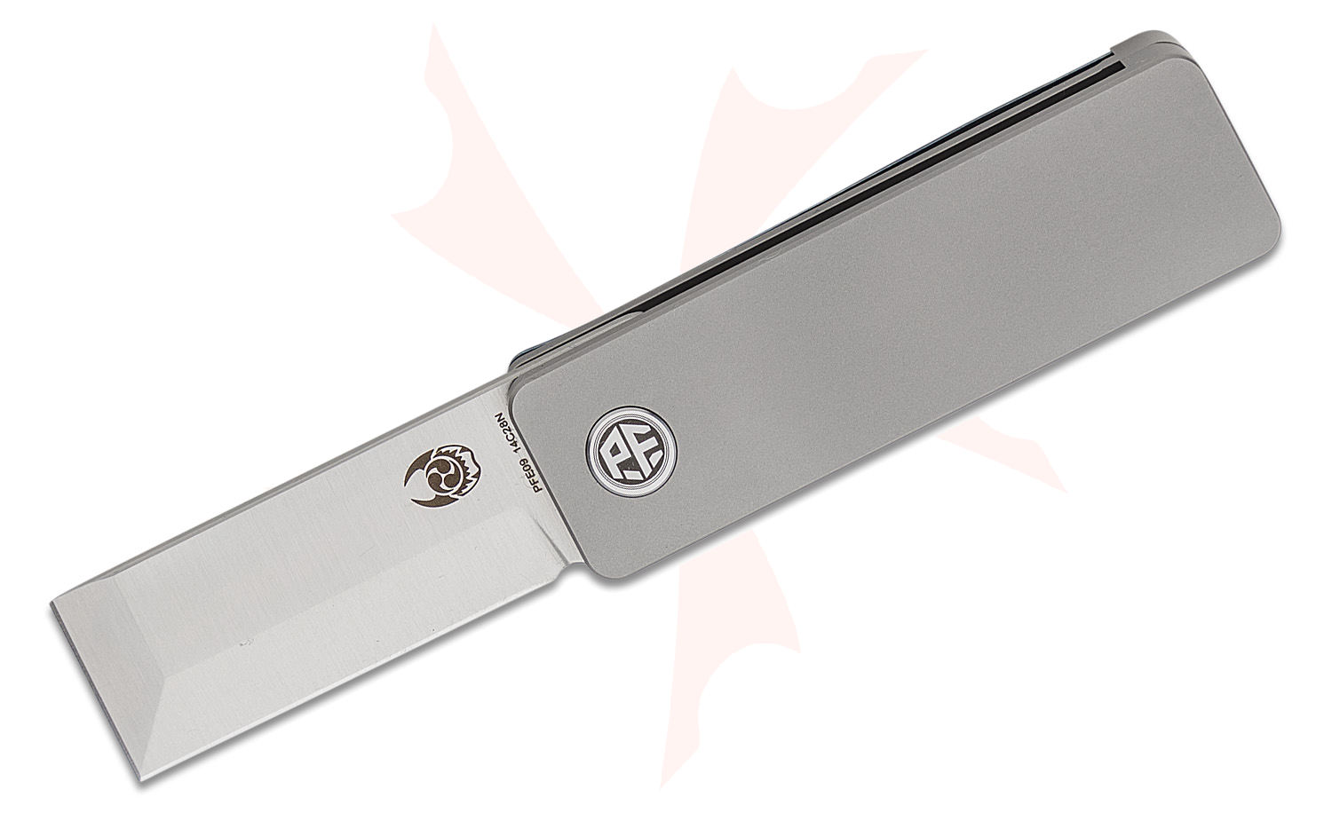 Petrified Fish PFE09 Cash Framelock Front Flipper Knife 1.81" 14C28N ...