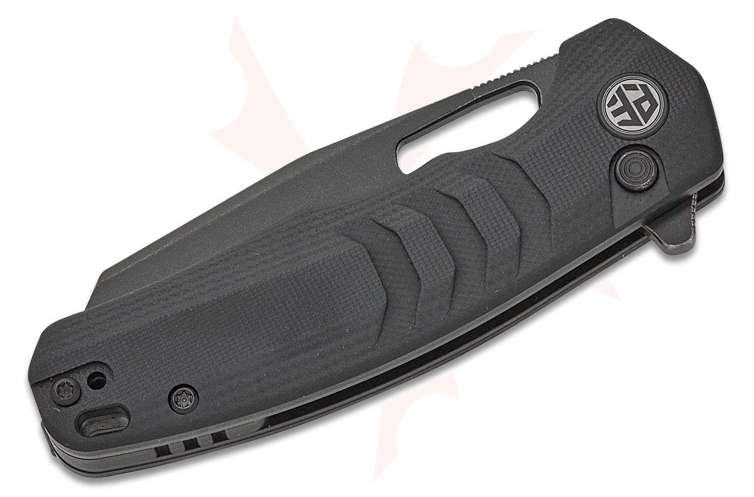 Petrified Fish PFE17DDW Trilobite Button Lock Flipper Knife 3.03 ...