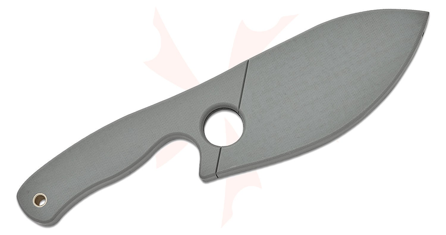 Petrified Fish PFH01GADW Eel Fixed Blade Knife 4.5" Black Stonewashed ...