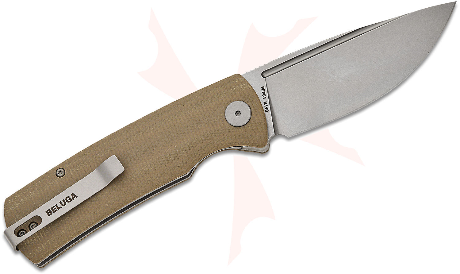 Petrified Fish PFP01 Beluga Liner Lock Front Flipper Knife 3.62" K110 ...