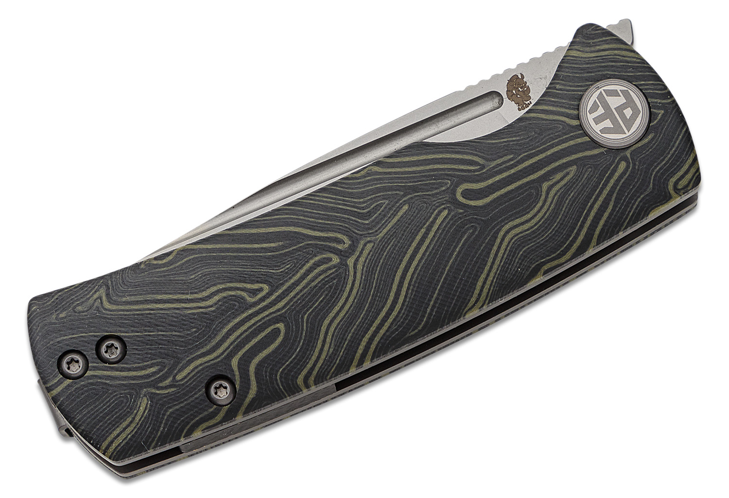 Petrified Fish PFP01X Mini Beluga Linerlock Front Flipper Knife 2.99 ...