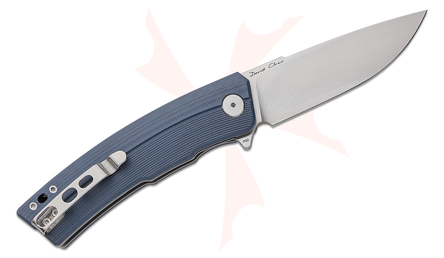 Petrified Fish PFP02 Magazine Flipper Knife 3.86" D2 Satin Drop Point ...