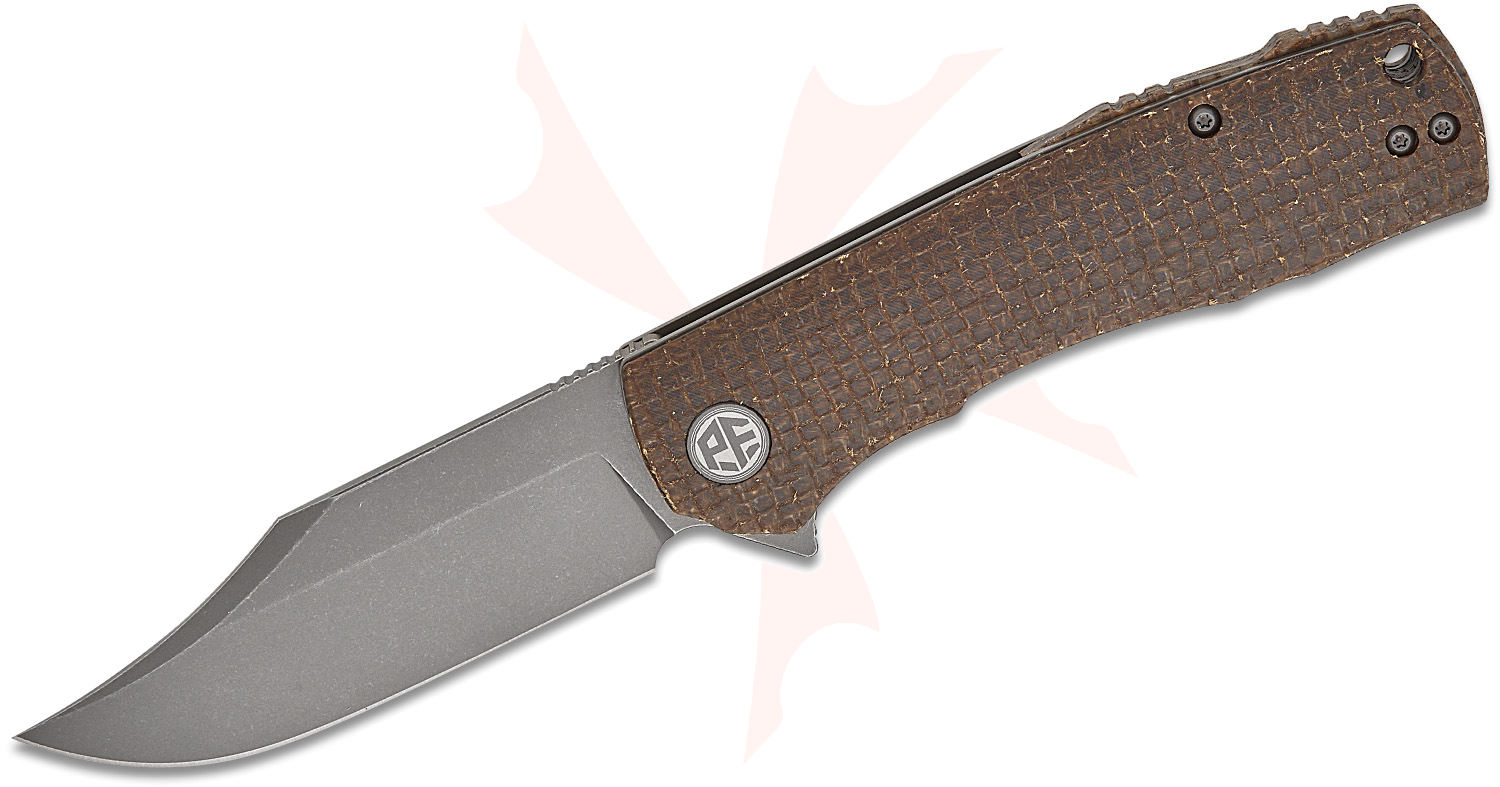 Petrified Fish PFP03 Victor Flipper Knife 3.58" K110 (D2) Dark Gray ...