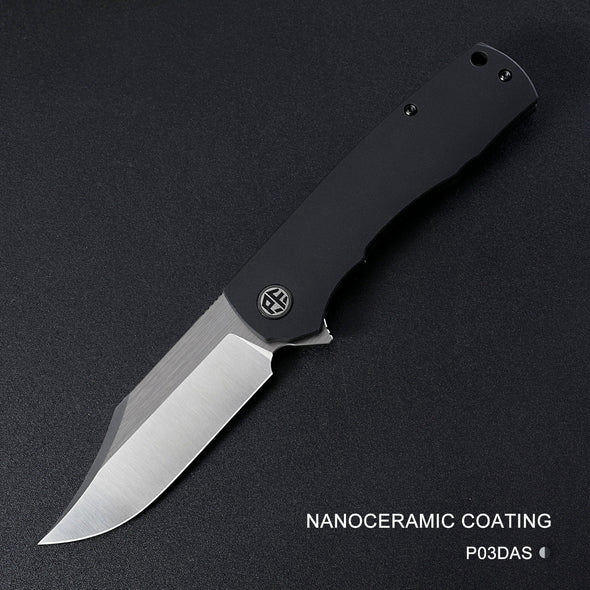 Petrified Fish PFP03 Victor Flipper Knife 3.58" 154CM Satin Clip Point ...