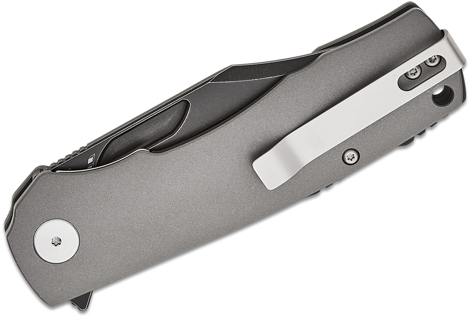 Petrified Fish PFP03 Victor Flipper Knife 3.58" 154CM Black Stonewashed ...