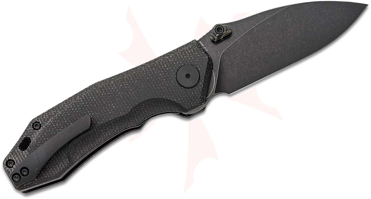 Petrified Fish PFP04 Havrog Folding Knife 3.15" K110 (D2) Black ...