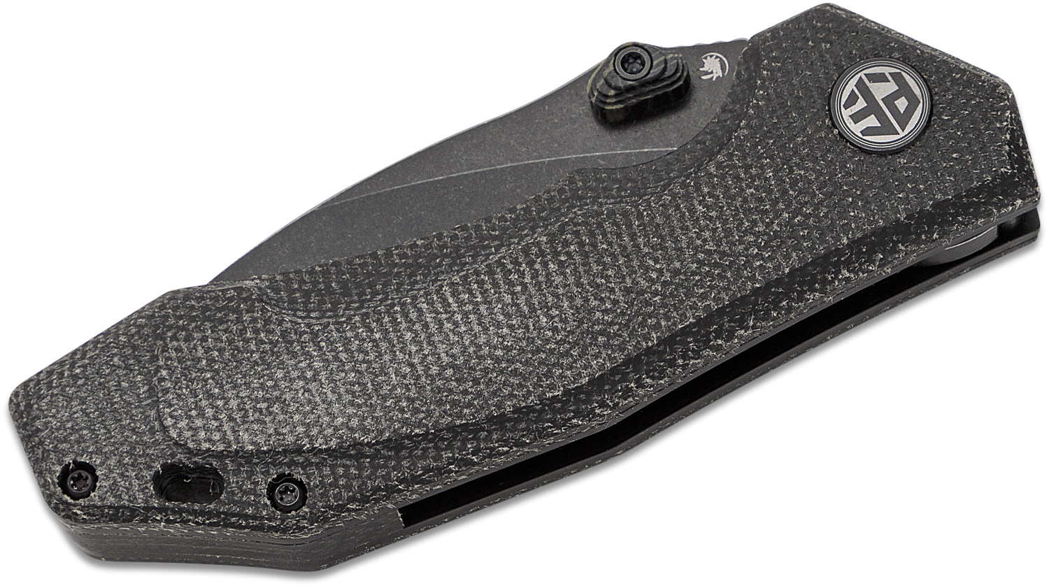 Petrified Fish PFP04 Havrog Folding Knife 3.15" K110 (D2) Black ...
