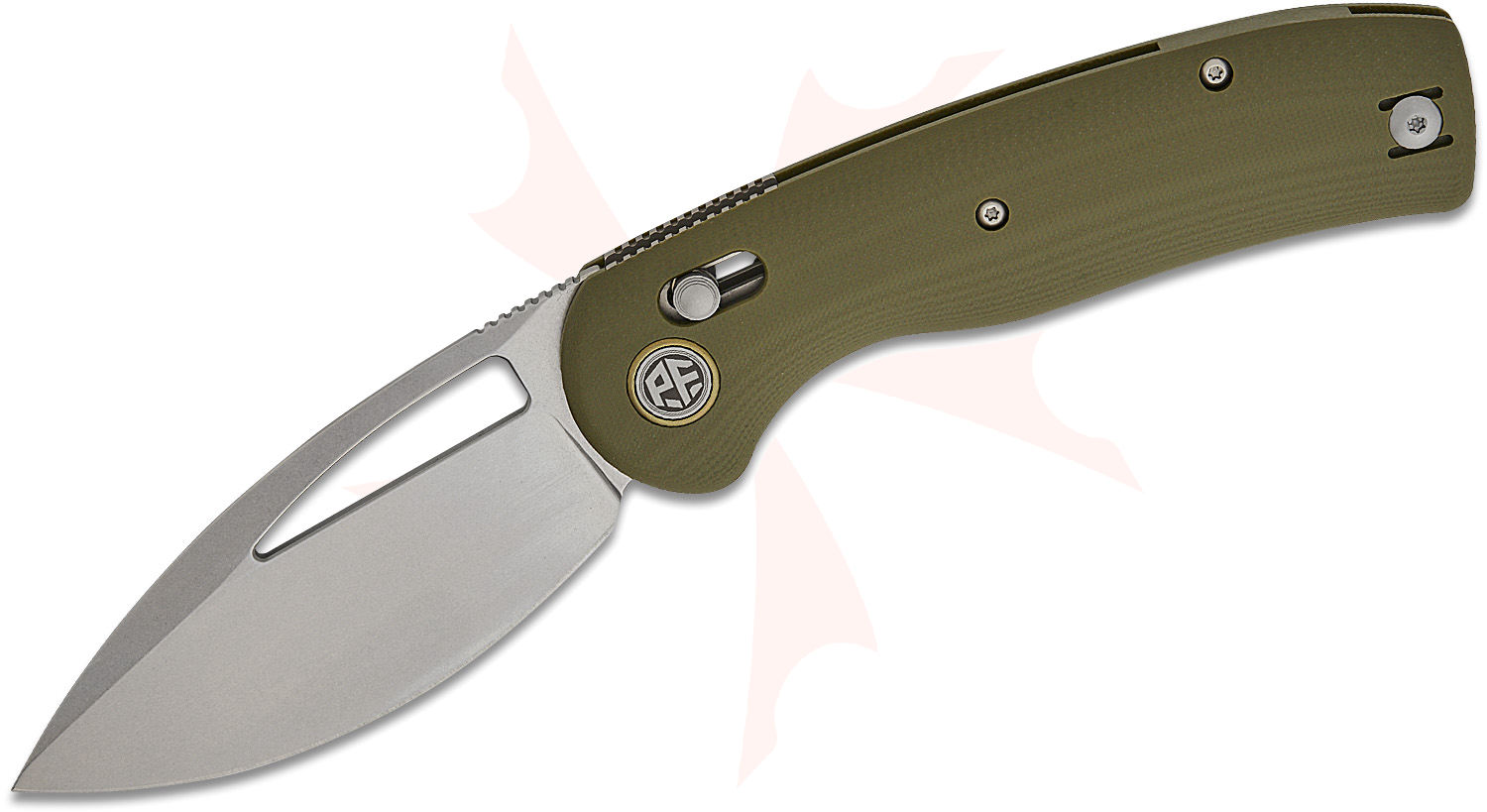 Petrified Fish PFP13GRW-K110 Viper Crossbar Lock Folding Knife 3.5 ...