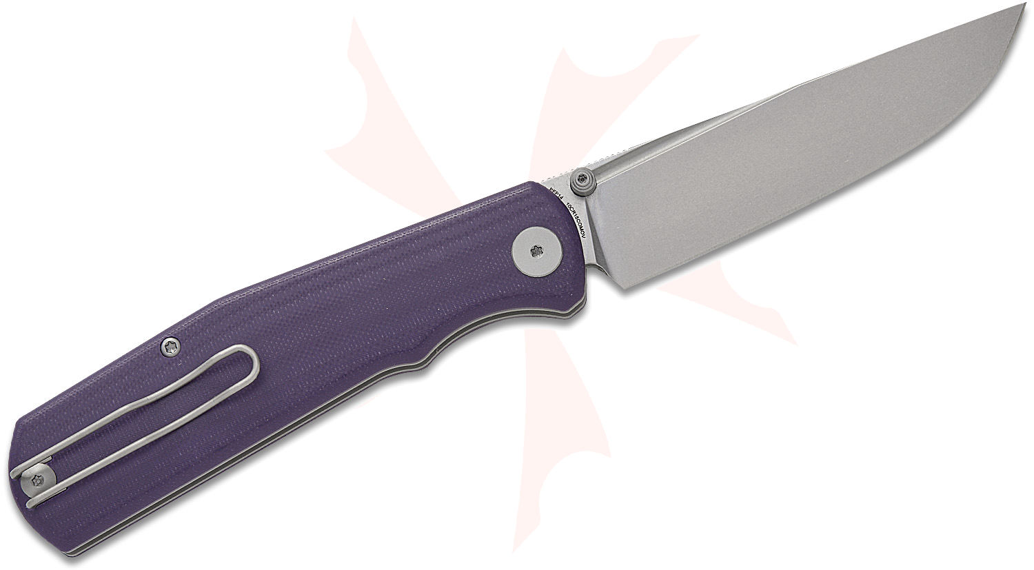 Petrified Fish PFP14 Lis Button Lock Folding Knife 3.88" 10Cr15coMoV ...