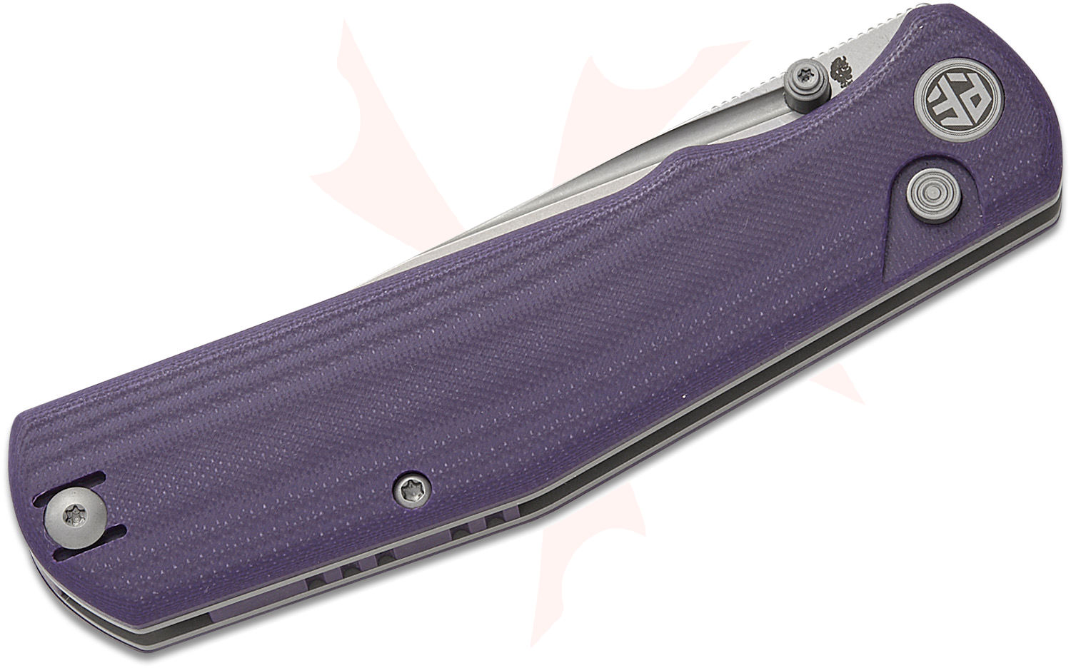 Petrified Fish PFP14 Lis Button Lock Folding Knife 3.88" 10Cr15coMoV ...