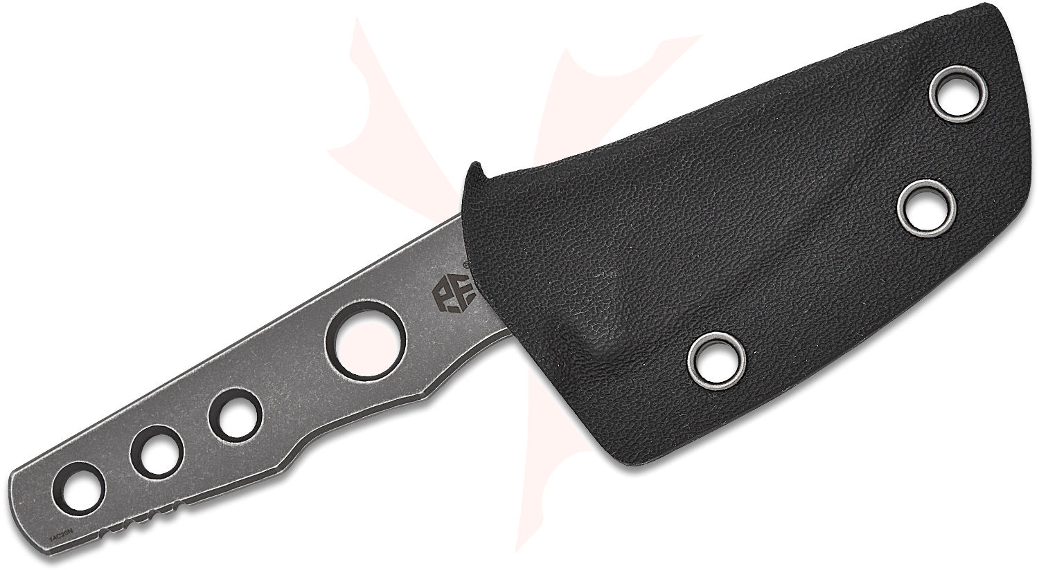 Petrified Fish PFE13 Bison Fixed Blade Neck Knife 2.4" 14C28N Gray ...