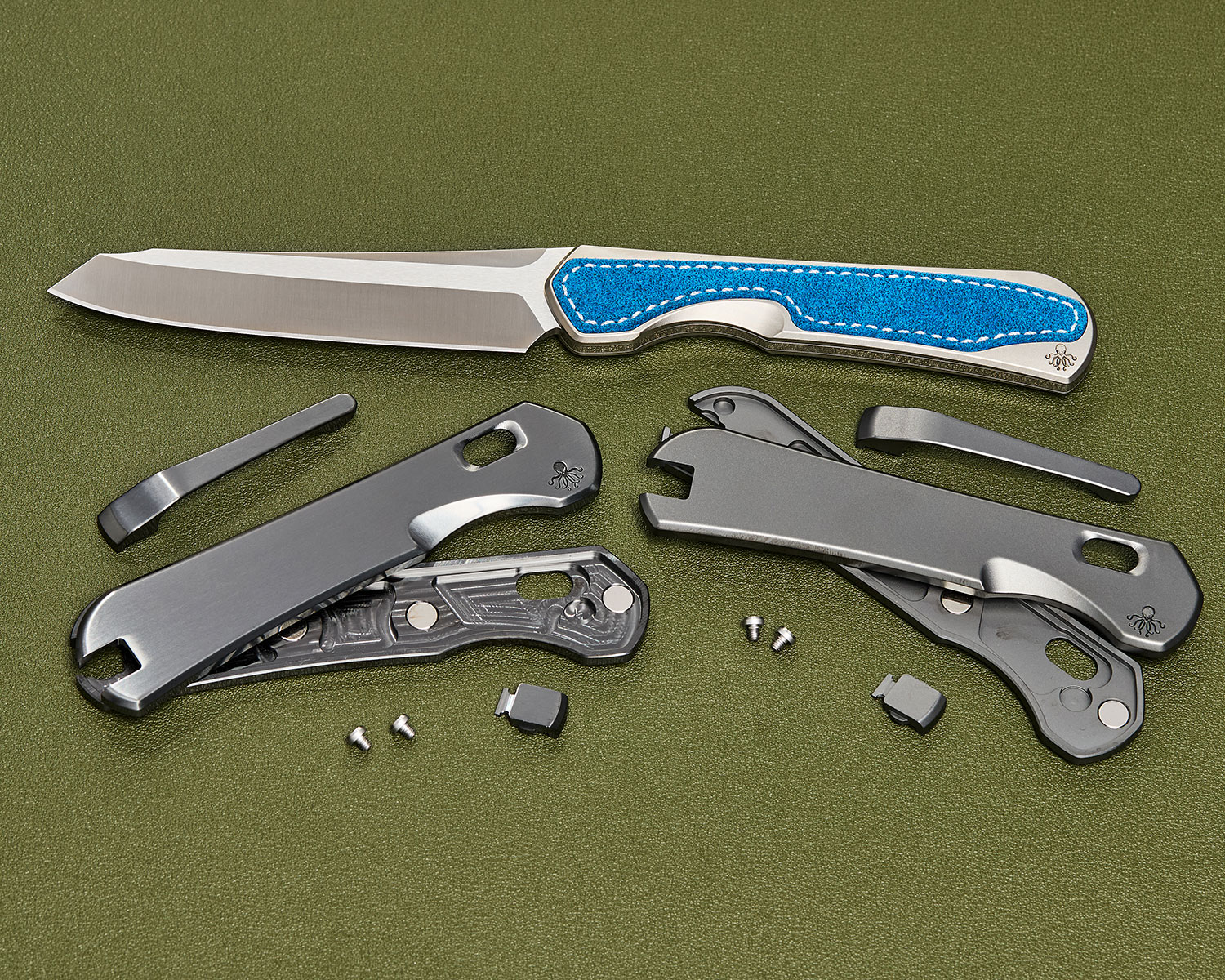 Piratech Knives Mag-Snap Fixed Blade Knife 3.86" CPM-S35VN Hand Strip ...