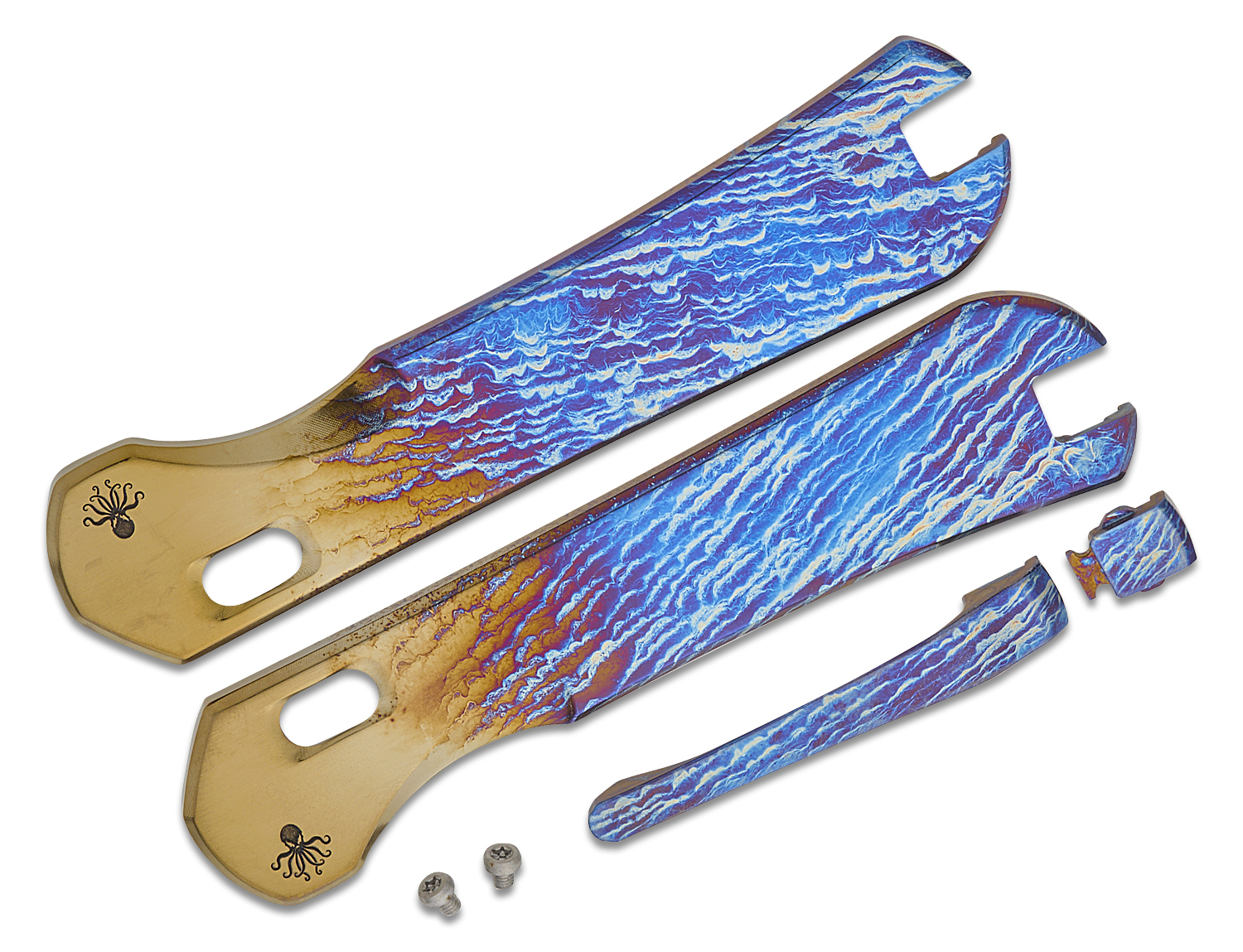 Piratech Knives Kraken Golden Beach & Summer Waves Entropic Anodized ...