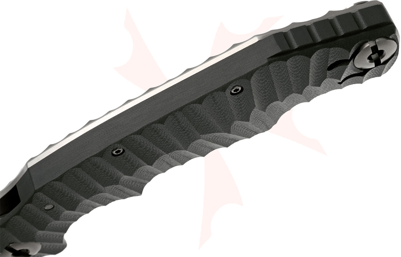 Pohl Force Foxtrot One Outdoor Folder 4.44" Stonewashed D2 Plain Blade ...