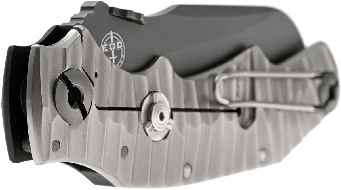 Pohl Force Foxtrot One Survival Folder 4.44" Black D2 Plain Blade ...