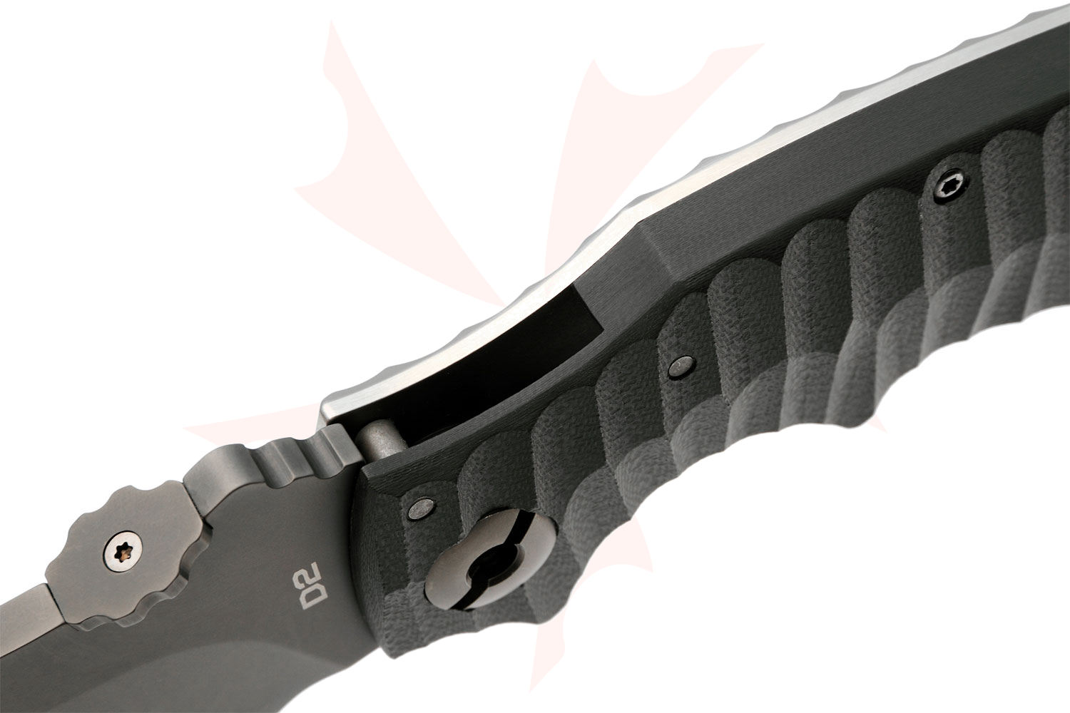 Pohl Force Foxtrot One Survival Folder 4.44" Black D2 Plain Blade ...