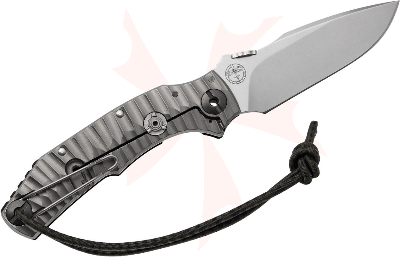 Pohl Force Mike One Outdoor Folder 3.74" Stonewashed Niolox Plain Blade ...
