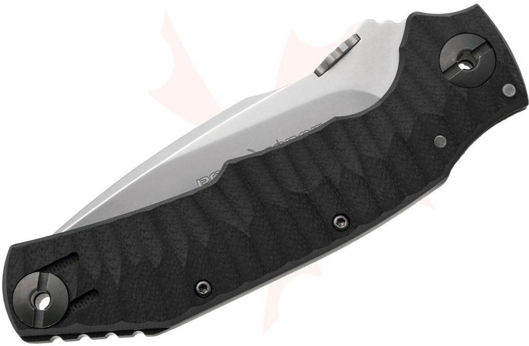 Pohl Force Mike One Outdoor Folder 3.74" Stonewashed Niolox Plain Blade ...