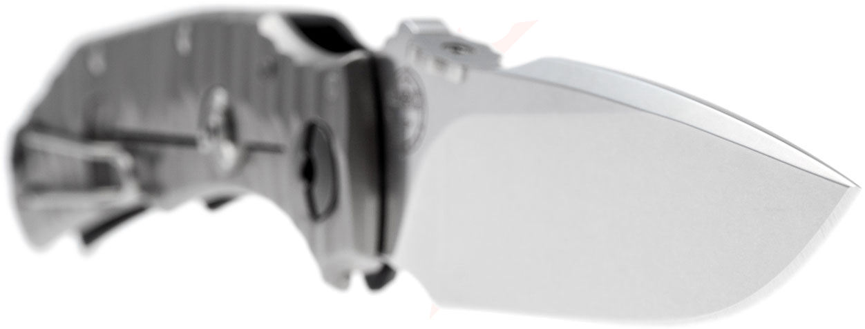 Pohl Force Mike One Outdoor Folder 3.74" Stonewashed Niolox Plain Blade ...