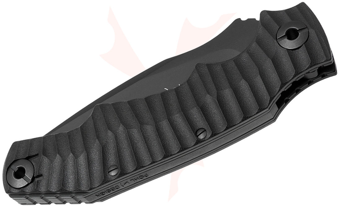 Pohl Force Alpha Four Survival Folder 4.44" Black CTS-BD1 Combo Blade ...