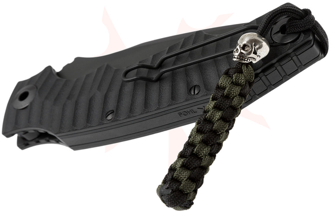 Pohl Force Alpha Four Survival Folder 4.44" Black CTS-BD1 Combo Blade ...