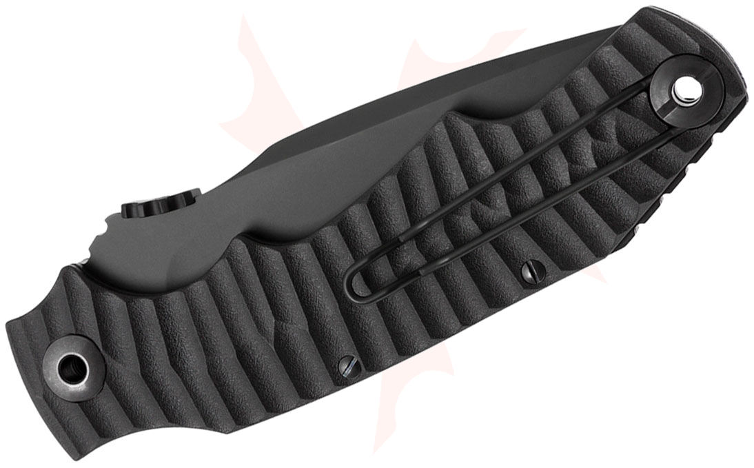 Pohl Force Alpha Four Survival Folder 4.44" Black CTS-BD1 Combo Blade ...
