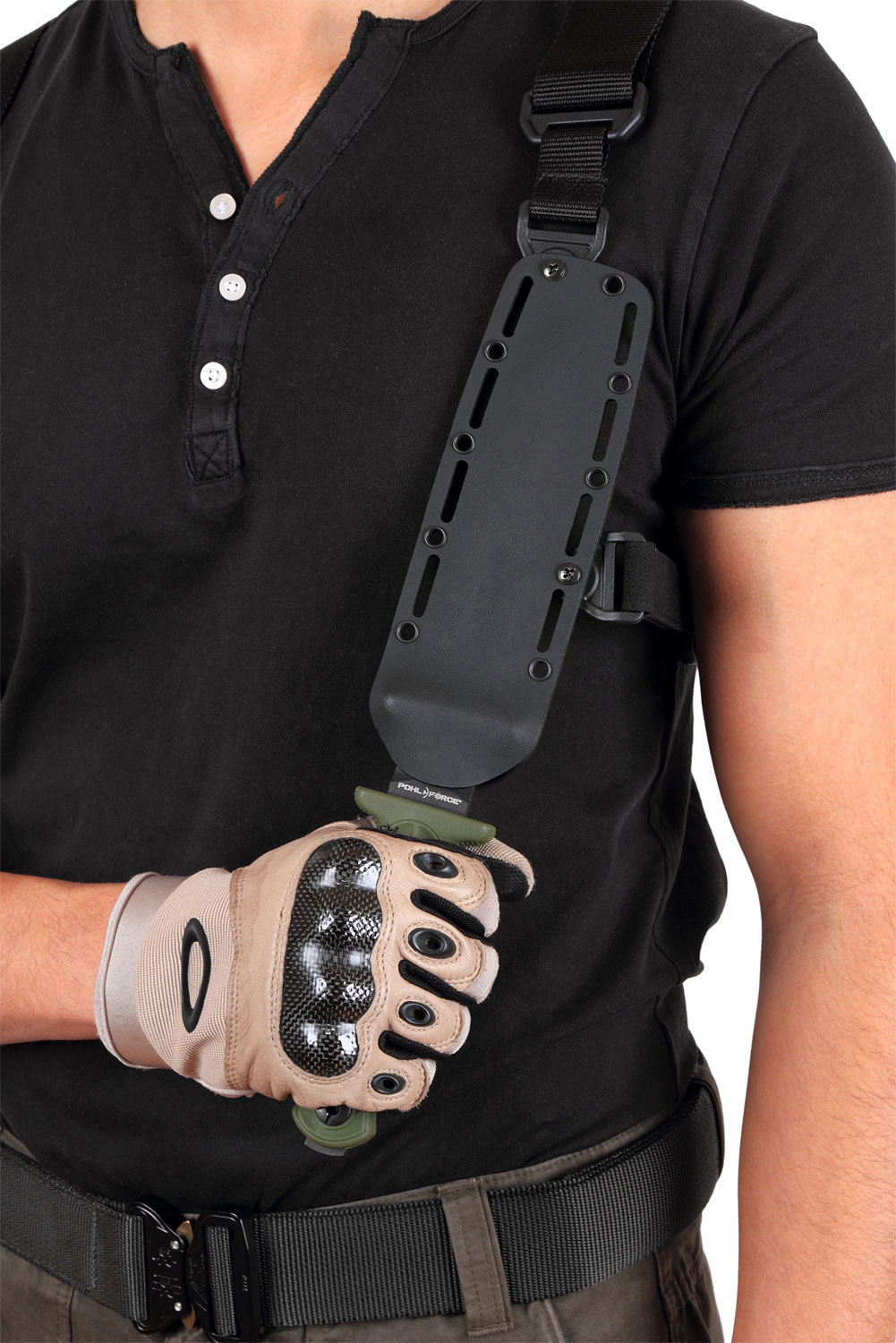 Pohl Force Romeo One Military Fixed 6.06" Black D2 Double Edge Blade ...